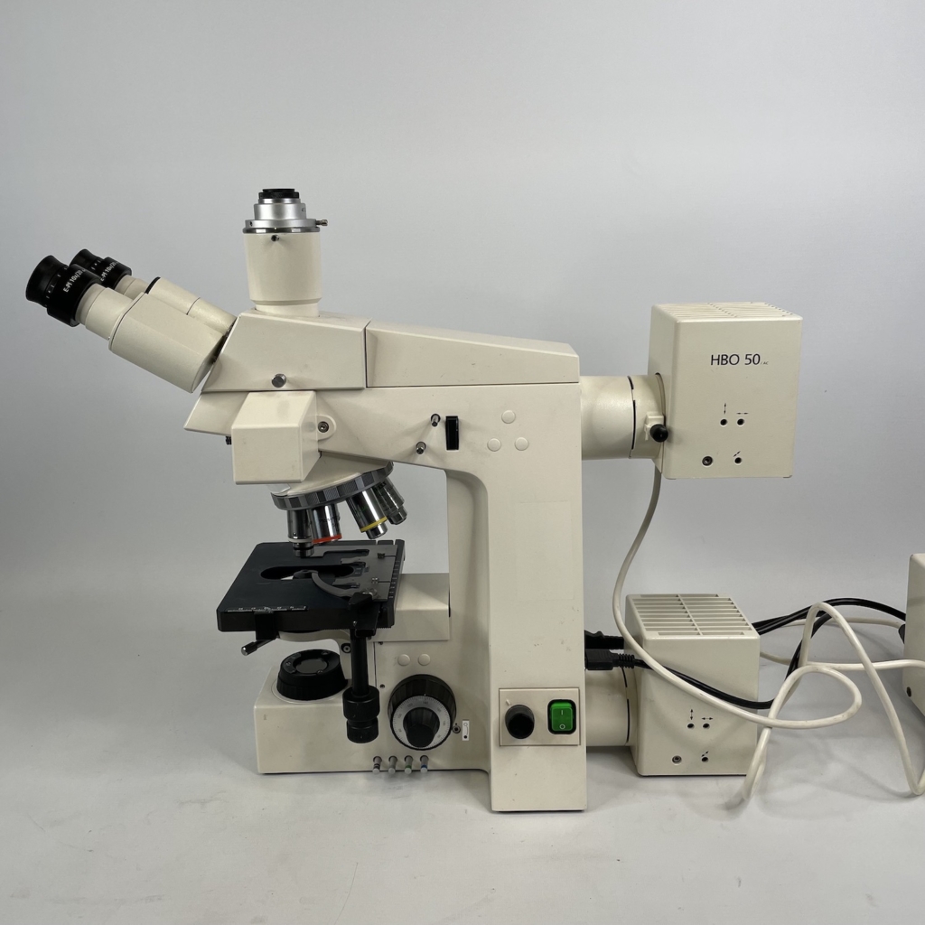 Carl Zeiss Axioskop El Einsatz 45 14 85 Trinocular Fluorescence ...