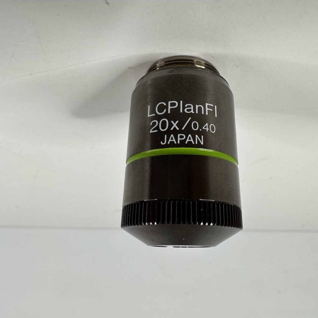 Microscope Objective Olympus LCPlanFl 20x/0.40 + CAP-G1.2 | Salford Scientific Supplies